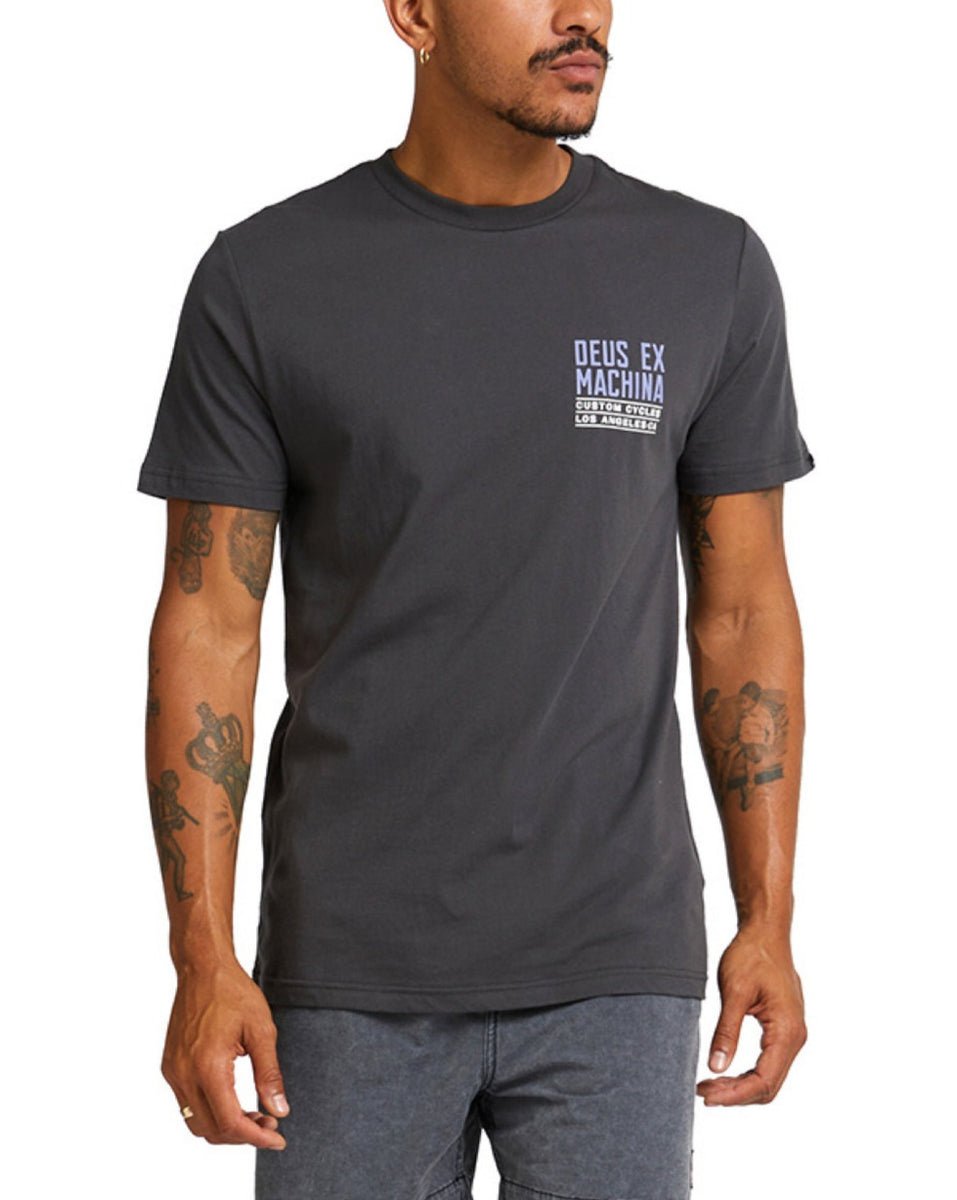 Tees | Deus Ex Machina | Beam Tee Anthracite – Deus Ex Machina USA