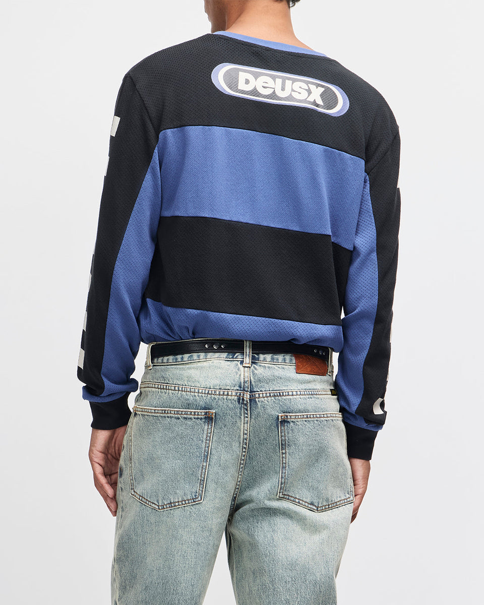 Vilander Moto Jersey - Mechanic Blue Combo – Deus Ex Machina USA