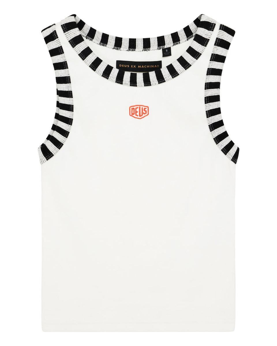 Tanks | Deus Ex Machina | Rally Shield Tank - Antique White – Deus Ex ...
