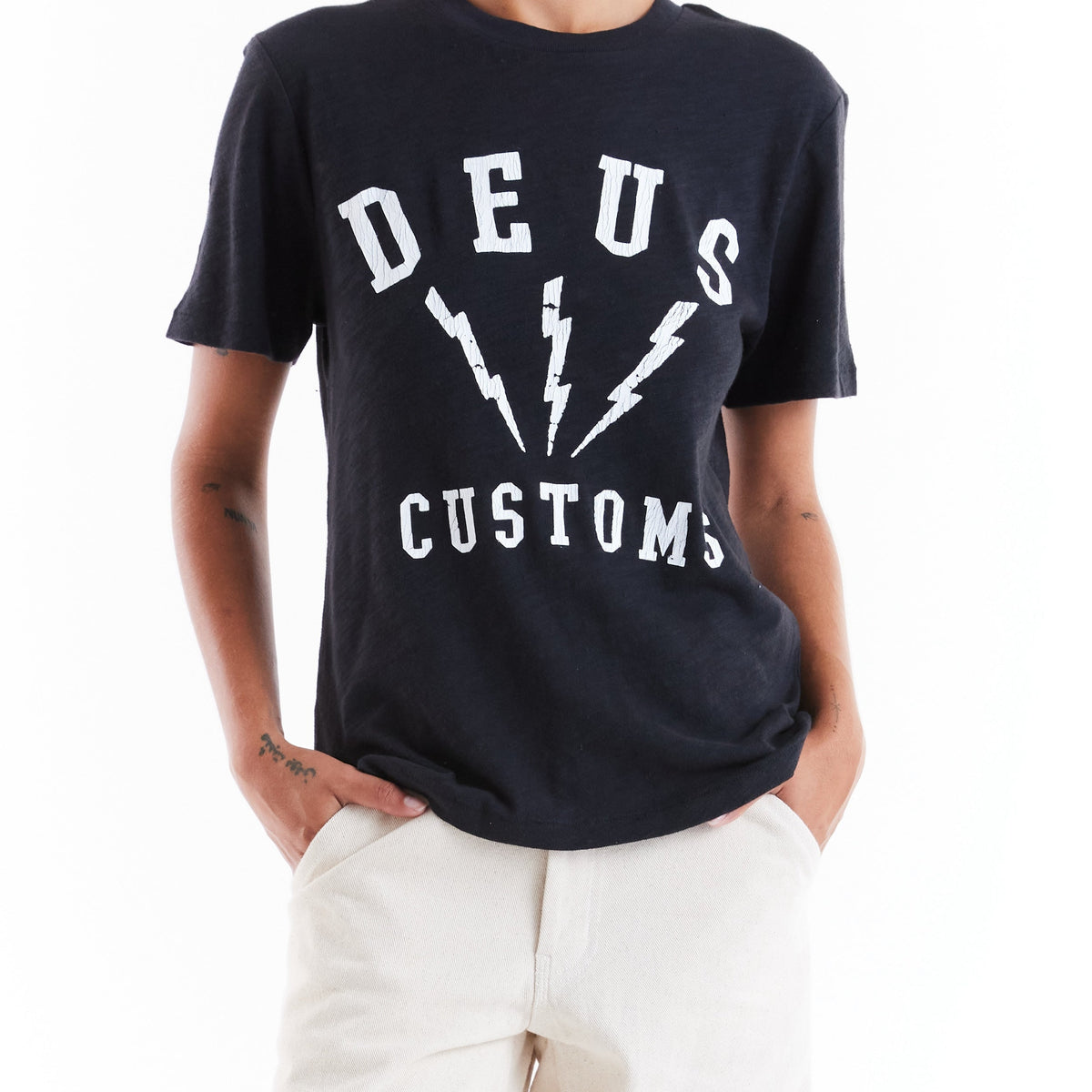 Womens Tees | Deus Ex Machina | Striker Tee Black – Deus Ex Machina USA