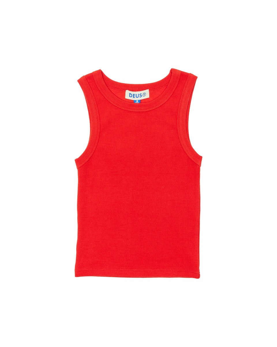 Womens Tees | Deus Ex Machina | Military Tank Valiant Red – Deus Ex ...