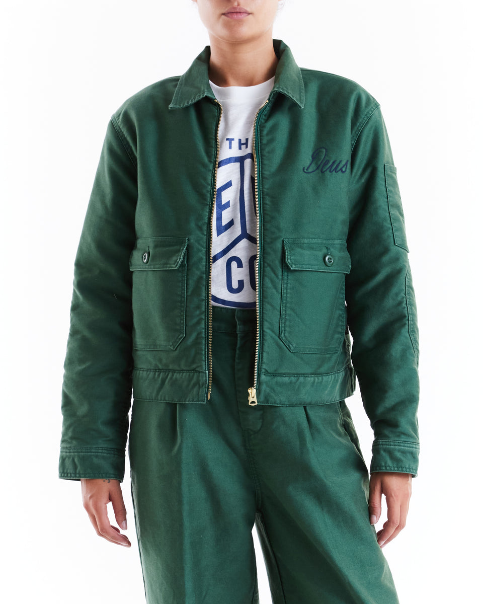 Womens Jackets | Deus Ex Machina | Hep Cat Jacket Hillside Green – Deus ...