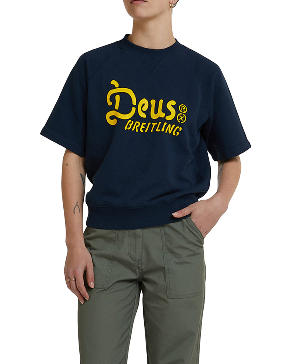 Deus x Breitling | Deus Ex Machina | Entrance Ss Raglan Tee - Navy ...