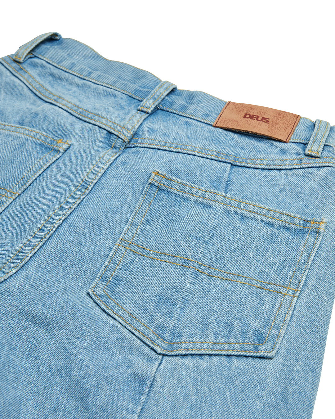 Womens Pants | Deus Ex Machina | Jiro Jean Lt Stonewash Indigo – Deus Ex Machina USA