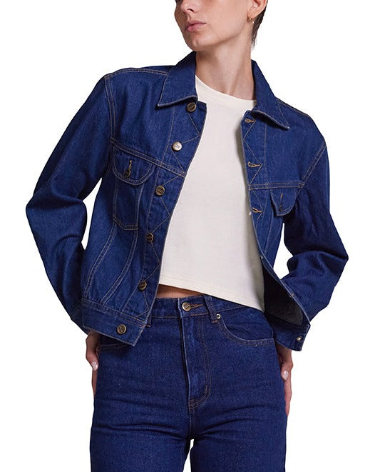 Womens Jackets | Deus Ex Machina | Exposure Jacket Vintage Blue Denim ...