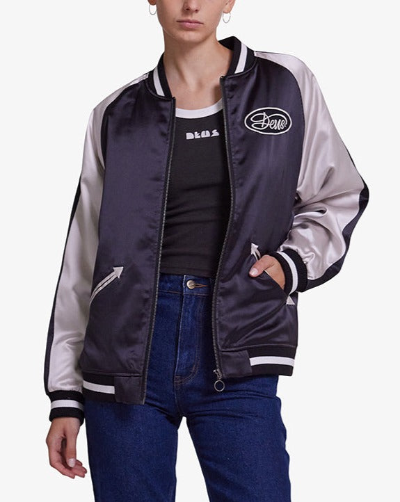 Womens Jackets | Deus Ex Machina | Liminal Bomber Black – Deus Ex ...