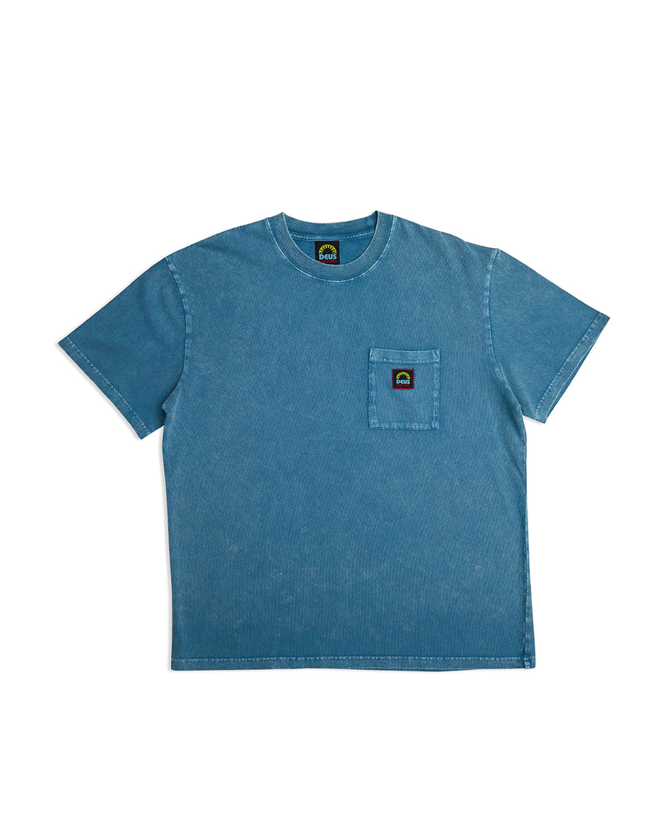 Tees | Deus Ex Machina | Acid Pocket Tee Maui Blue – Deus Ex Machina USA