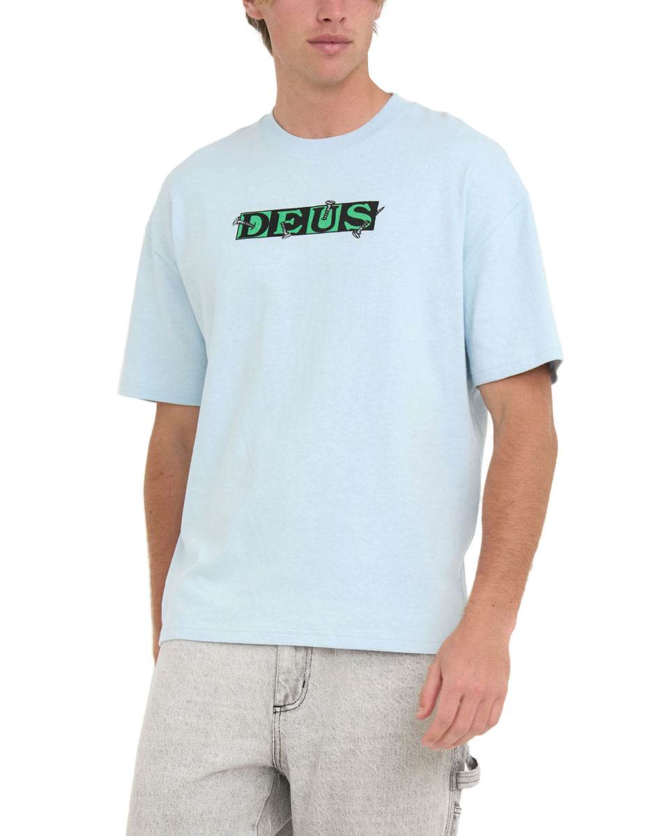 Tees | Deus Ex Machina | Screw Loose Tee Illusion Blue – Deus Ex ...
