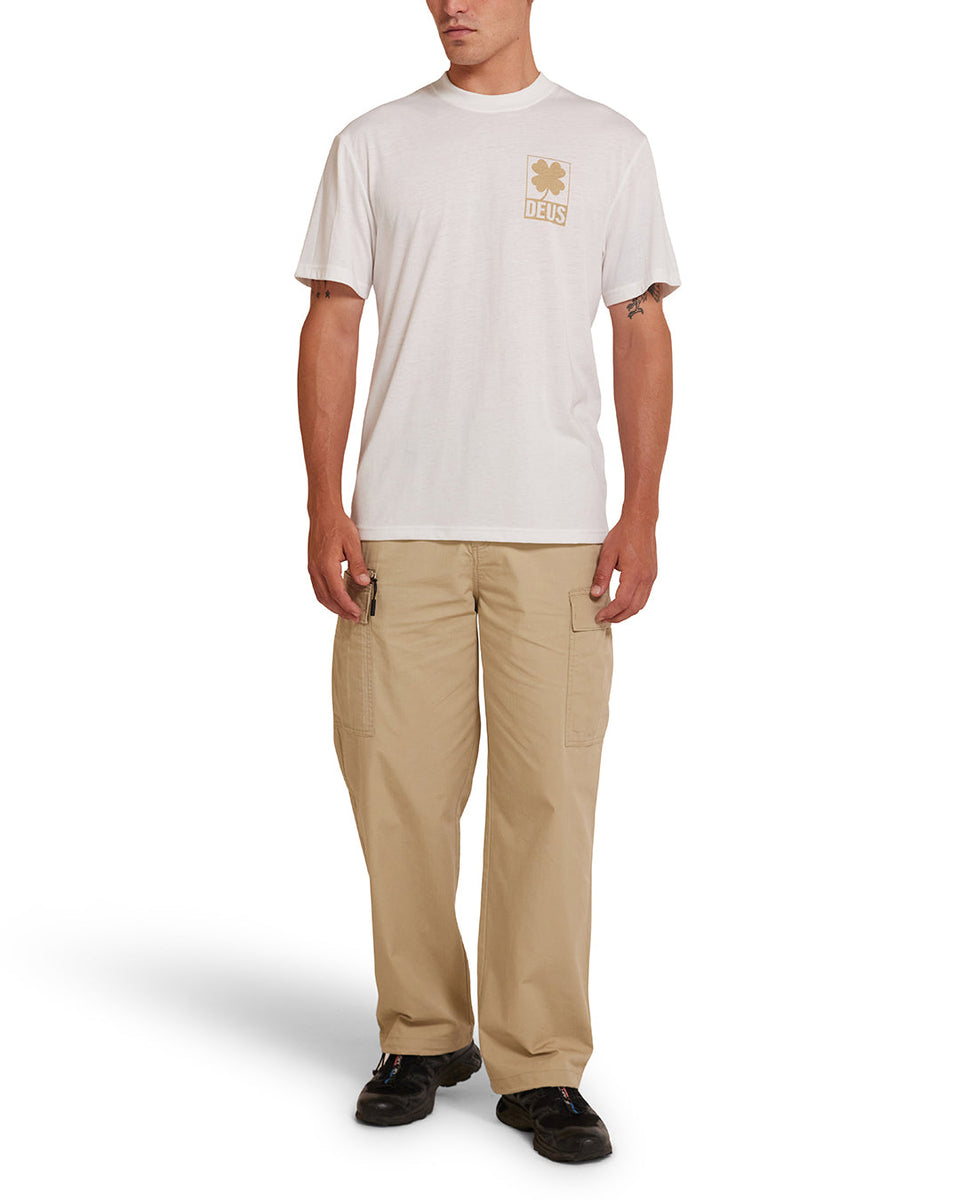 Tees | Deus Ex Machina | Quad Tee Vintage White – Deus Ex Machina USA