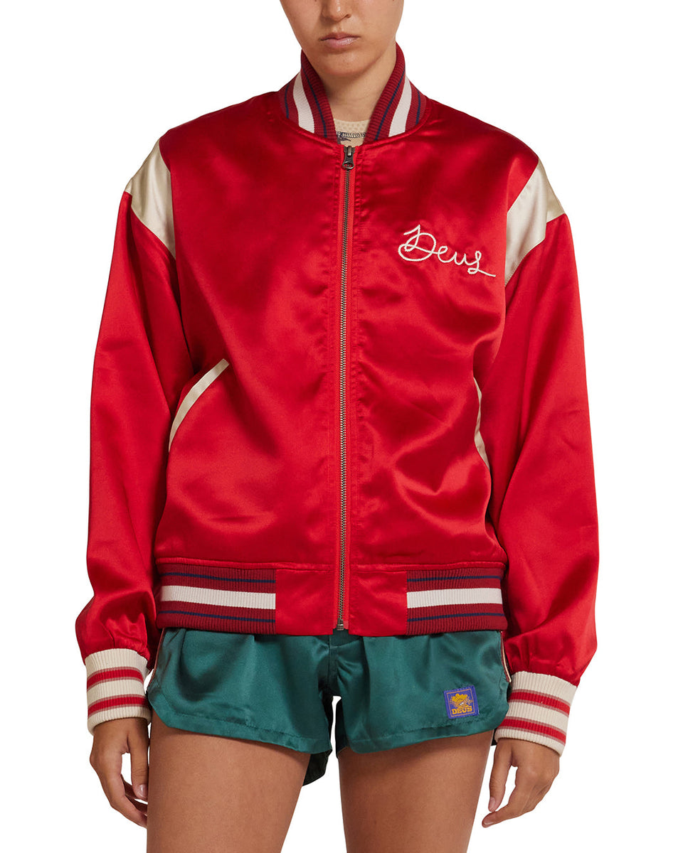 Jackets | Deus Ex Machina | Memento Mori Jacket Race Red – Deus Ex ...