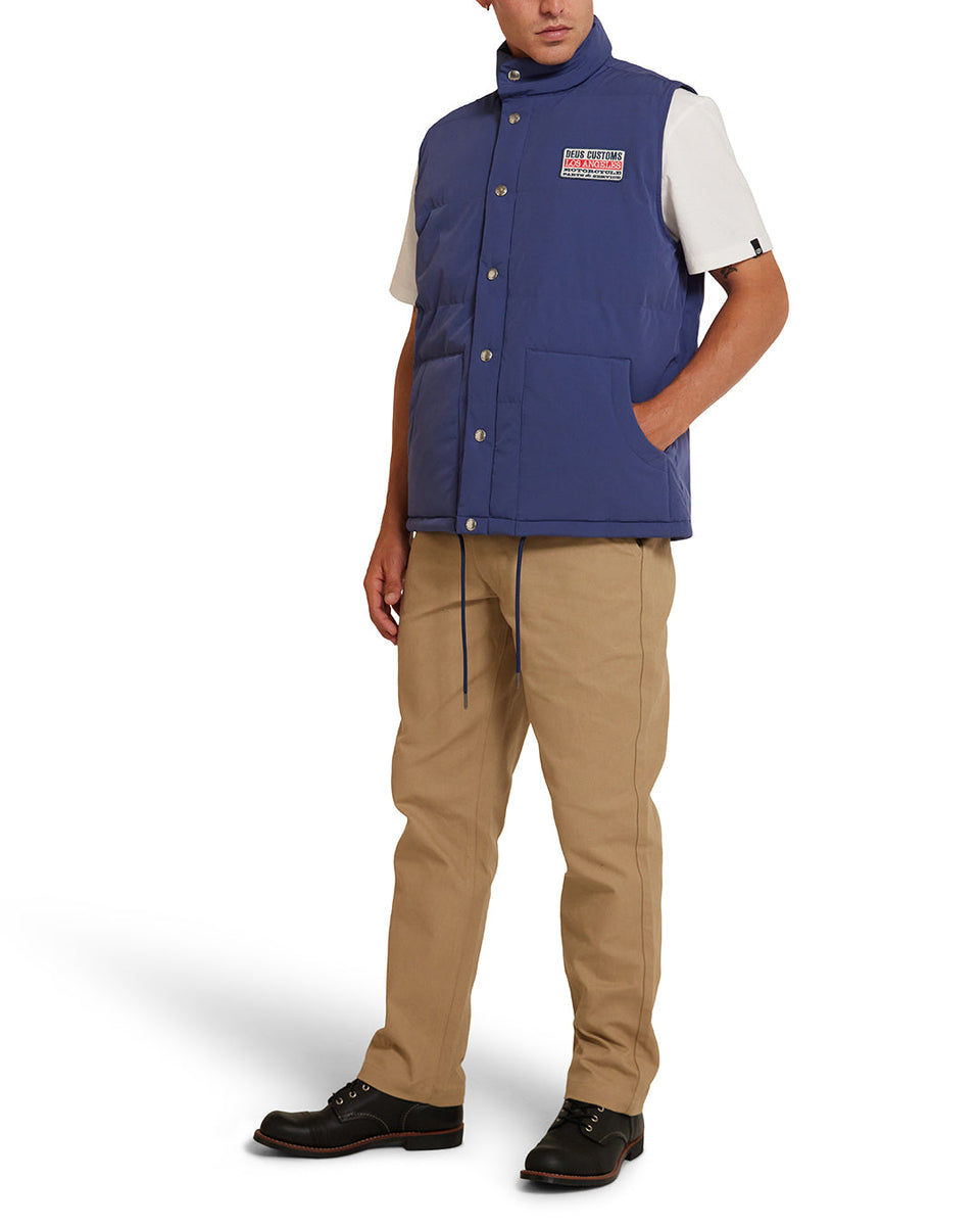 Jackets | Deus Ex Machina | Buzz Winter Vest Mechanic Blue – Deus Ex ...