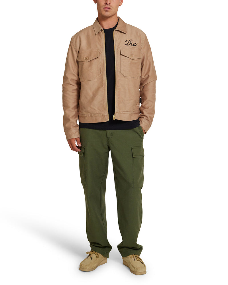 Jackets | Deus Ex Machina | Ride Out Work Jacket Khaki – Deus Ex ...