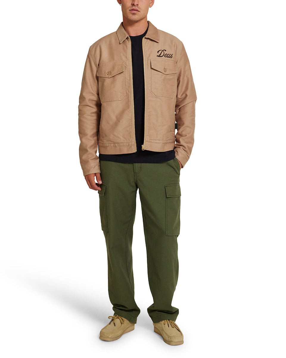 Jackets | Deus Ex Machina | Ride Out Work Jacket Khaki – Deus Ex ...