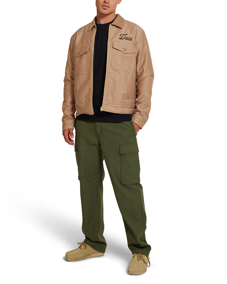 Jackets | Deus Ex Machina | Ride Out Work Jacket Khaki – Deus Ex ...