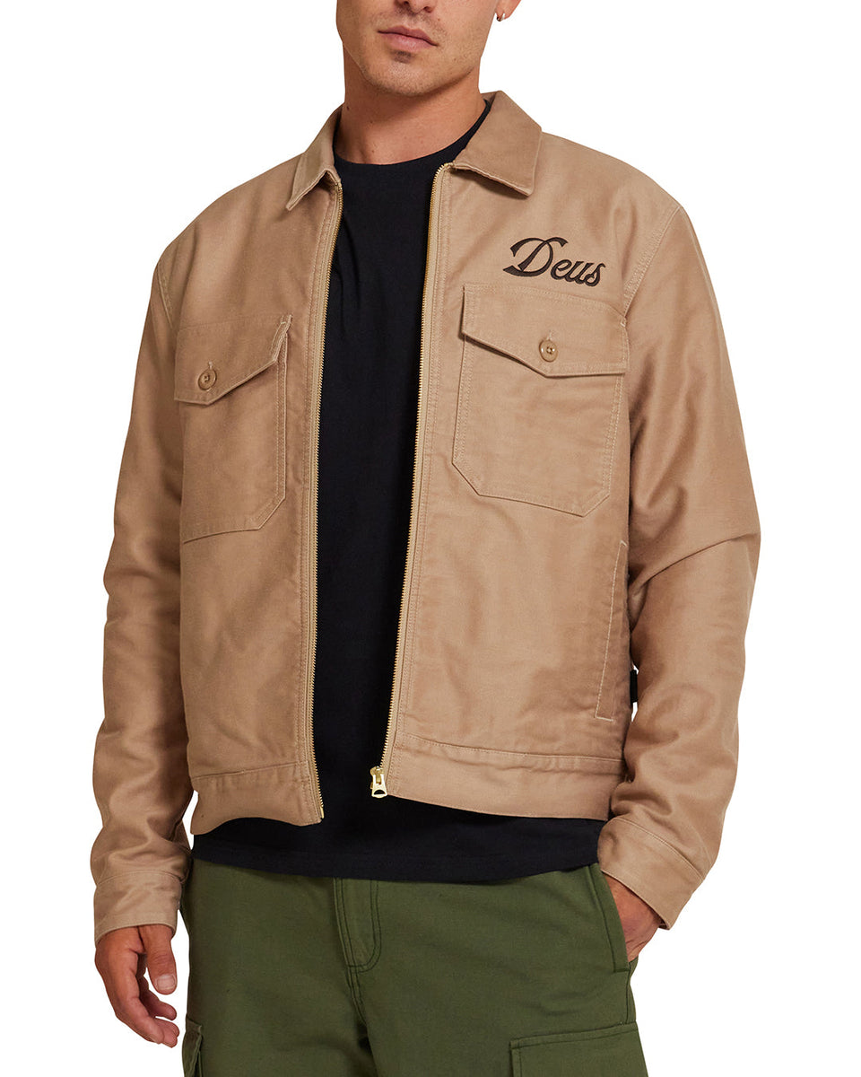 Jackets | Deus Ex Machina | Ride Out Work Jacket Khaki – Deus Ex ...