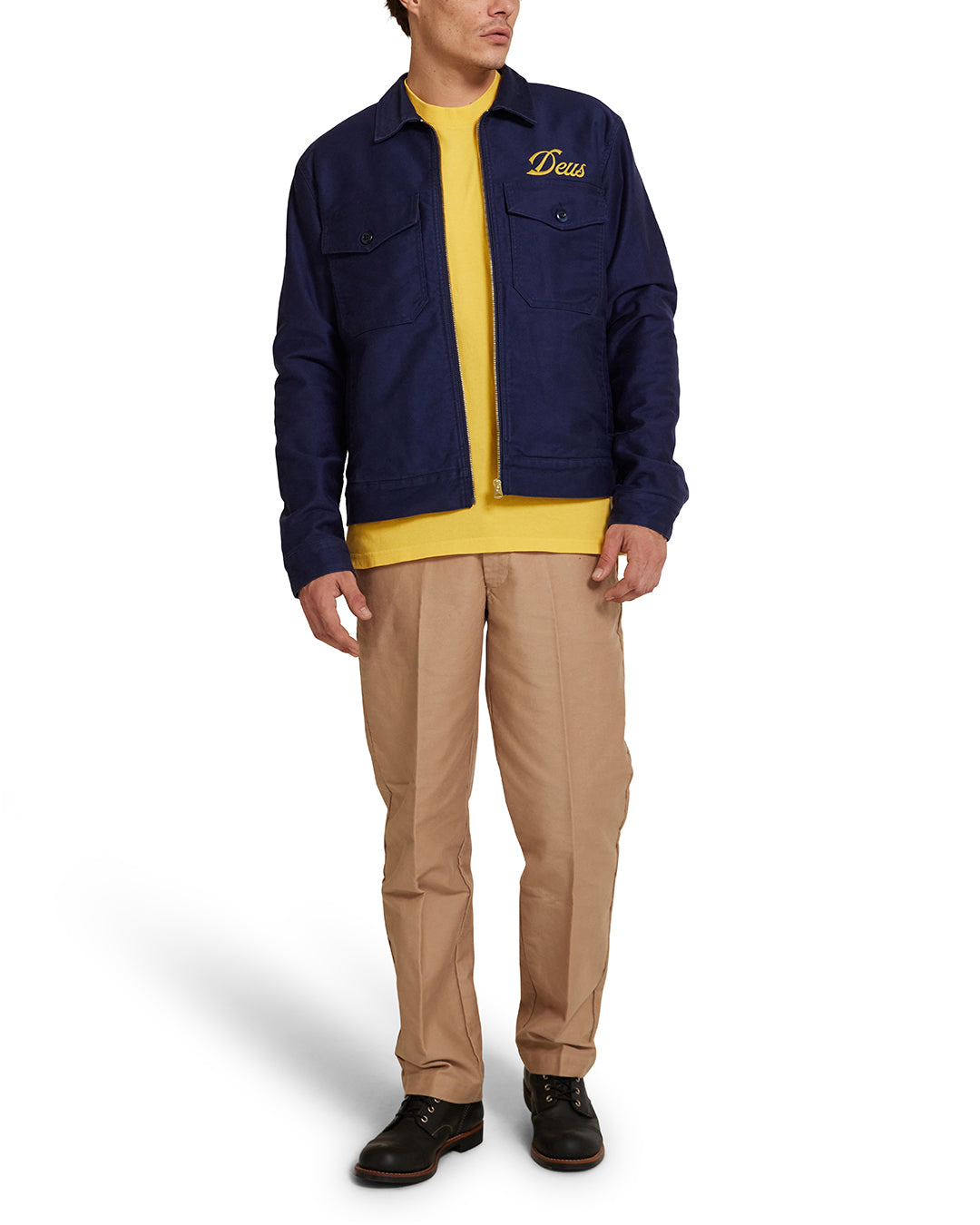 Jackets | Deus Ex Machina | Ride Out Work Jacket Navy – Deus Ex Machina USA