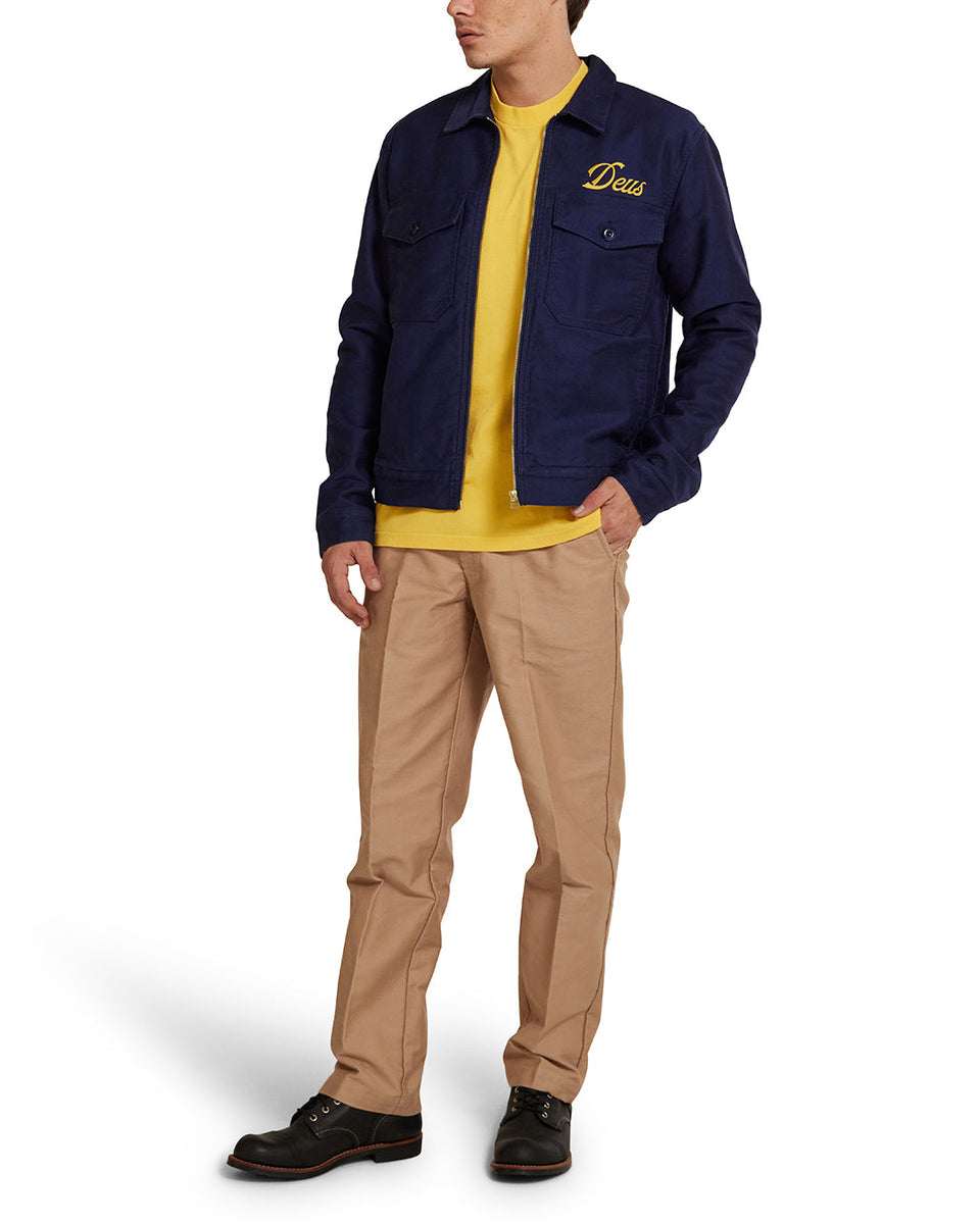 Jackets | Deus Ex Machina | Ride Out Work Jacket Navy – Deus Ex Machina USA