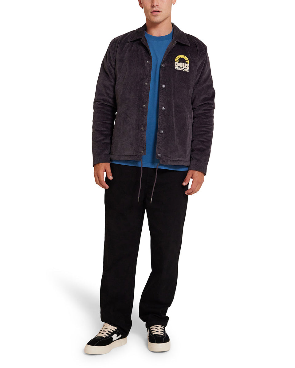 Jackets | Deus Ex Machina | Stokes Coach Jacket Anthracite – Deus Ex ...