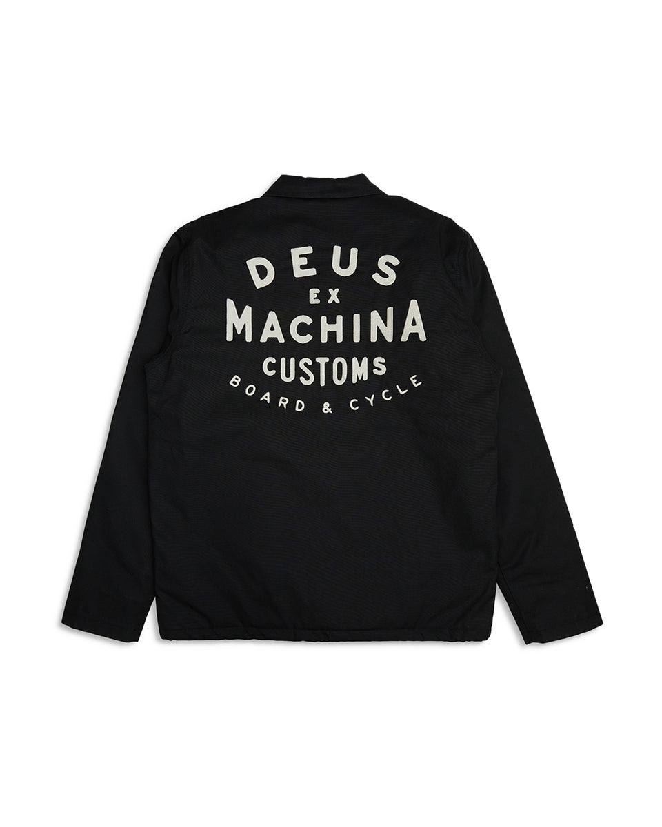 Jackets | Deus Ex Machina | Workshop Coach Jacket - Black – Deus Ex ...