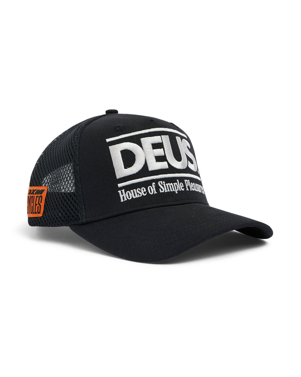 Hats | Deus Ex Machina | Podium Trucker Black – Deus Ex Machina USA