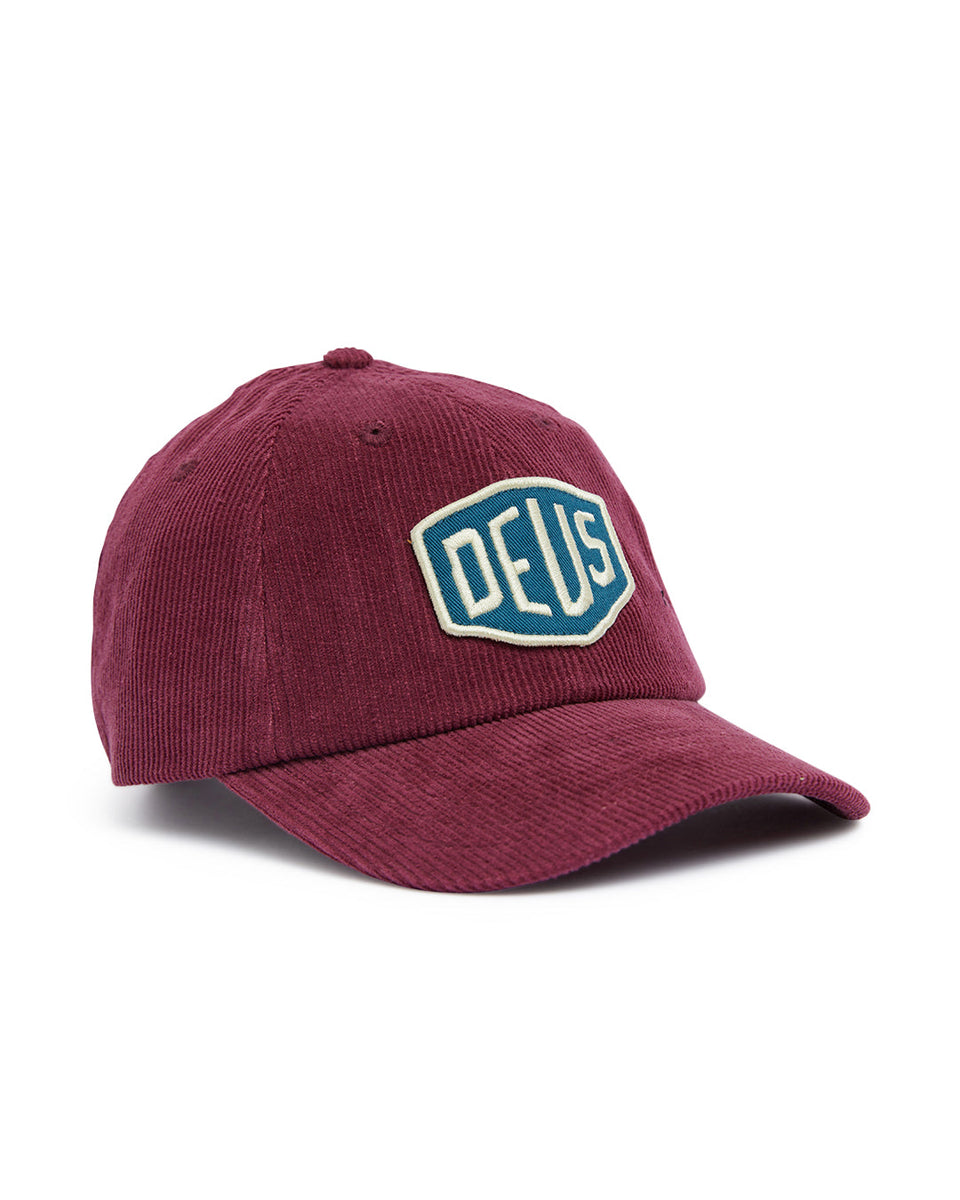 Hats | Deus Ex Machina | Shield Cord Dad Cap Burgundy – Deus Ex Machina USA