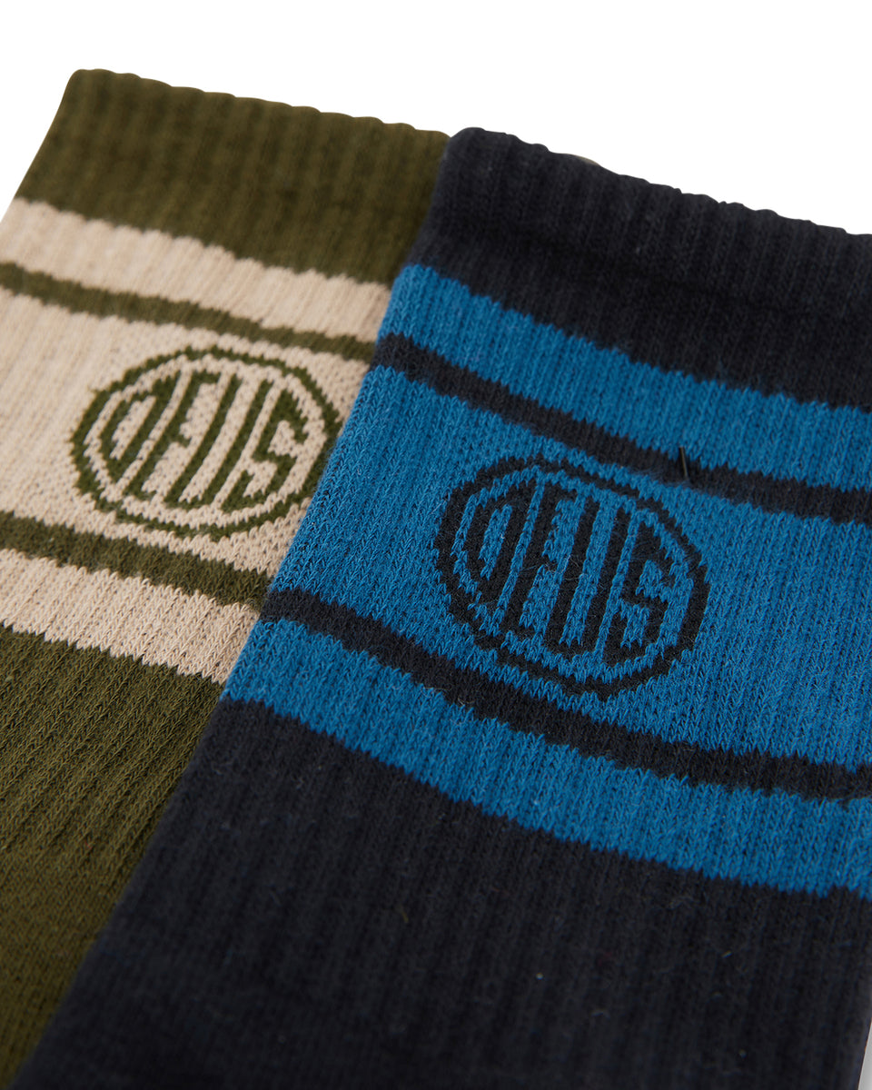 Socks | Deus Ex Machina | Pill Logo Sock - 2 Pack Multi – Deus Ex ...