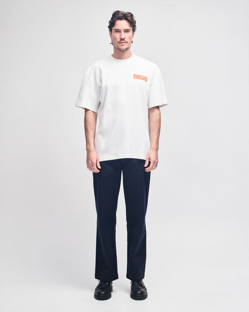 Tees | Deus Ex Machina | Grand Prix Tee - Vintage White – Deus Ex ...