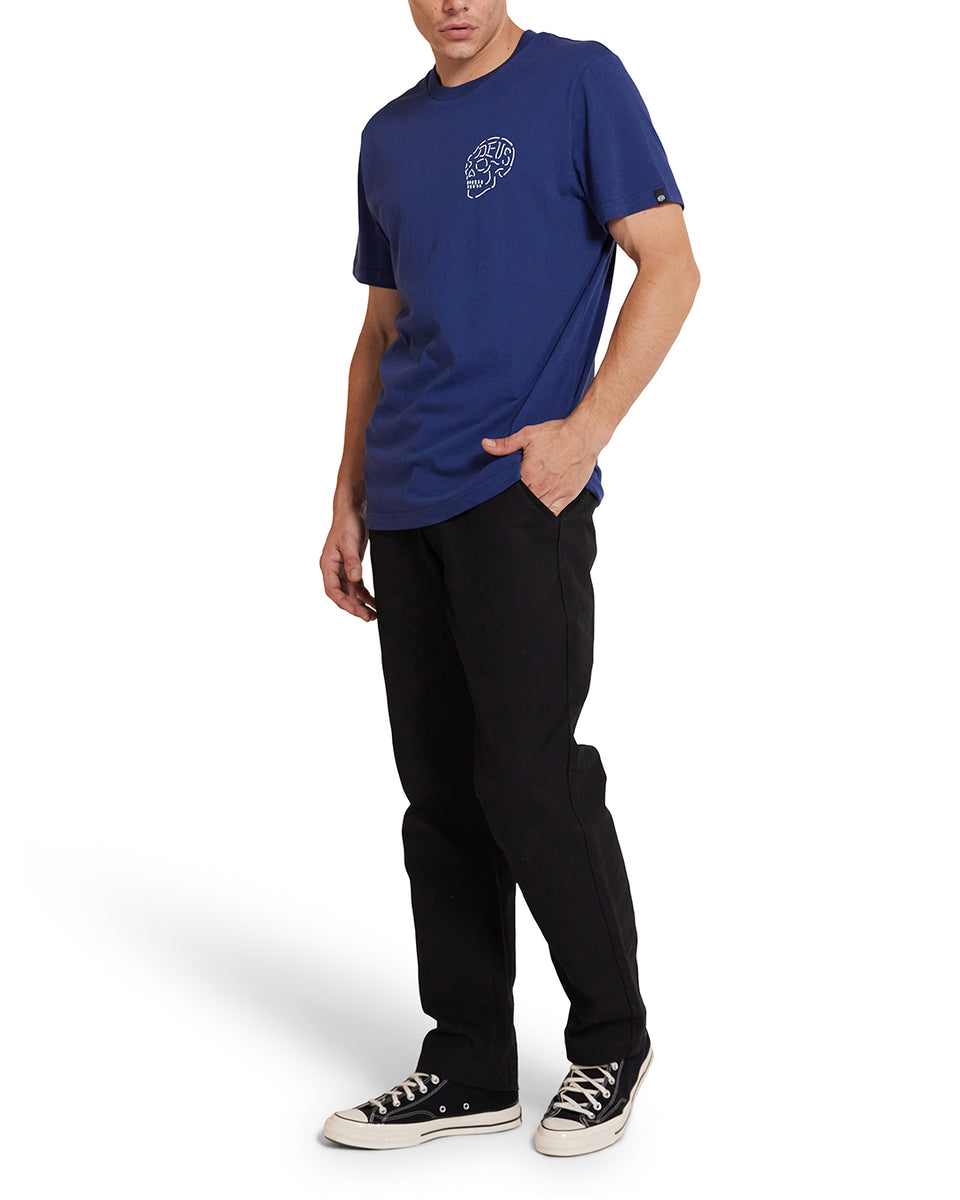 Tees | Deus Ex Machina | Venice Skull - Mechanic Blue – Deus Ex Machina USA