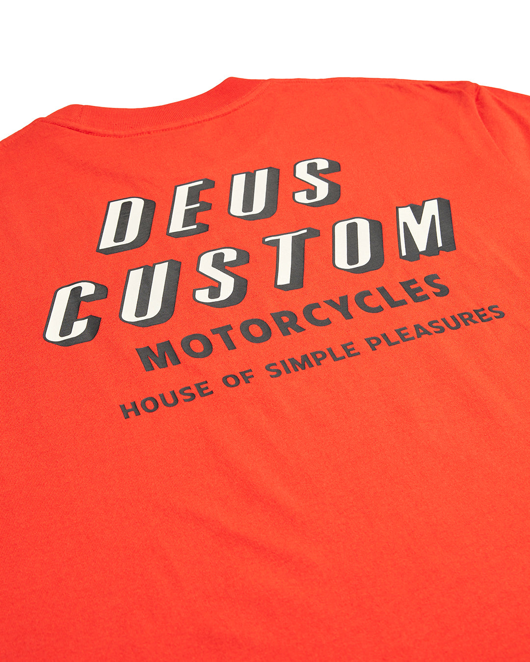 Tees | Deus Ex Machina | Shimmy Tee Mandarin Red – Deus Ex Machina USA