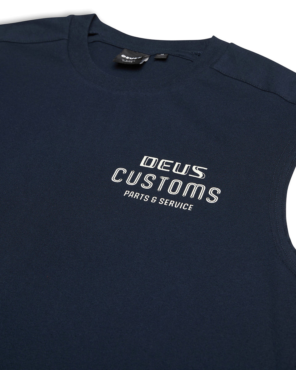 Tees | Deus Ex Machina | Chrome Muscle Navy – Deus Ex Machina USA