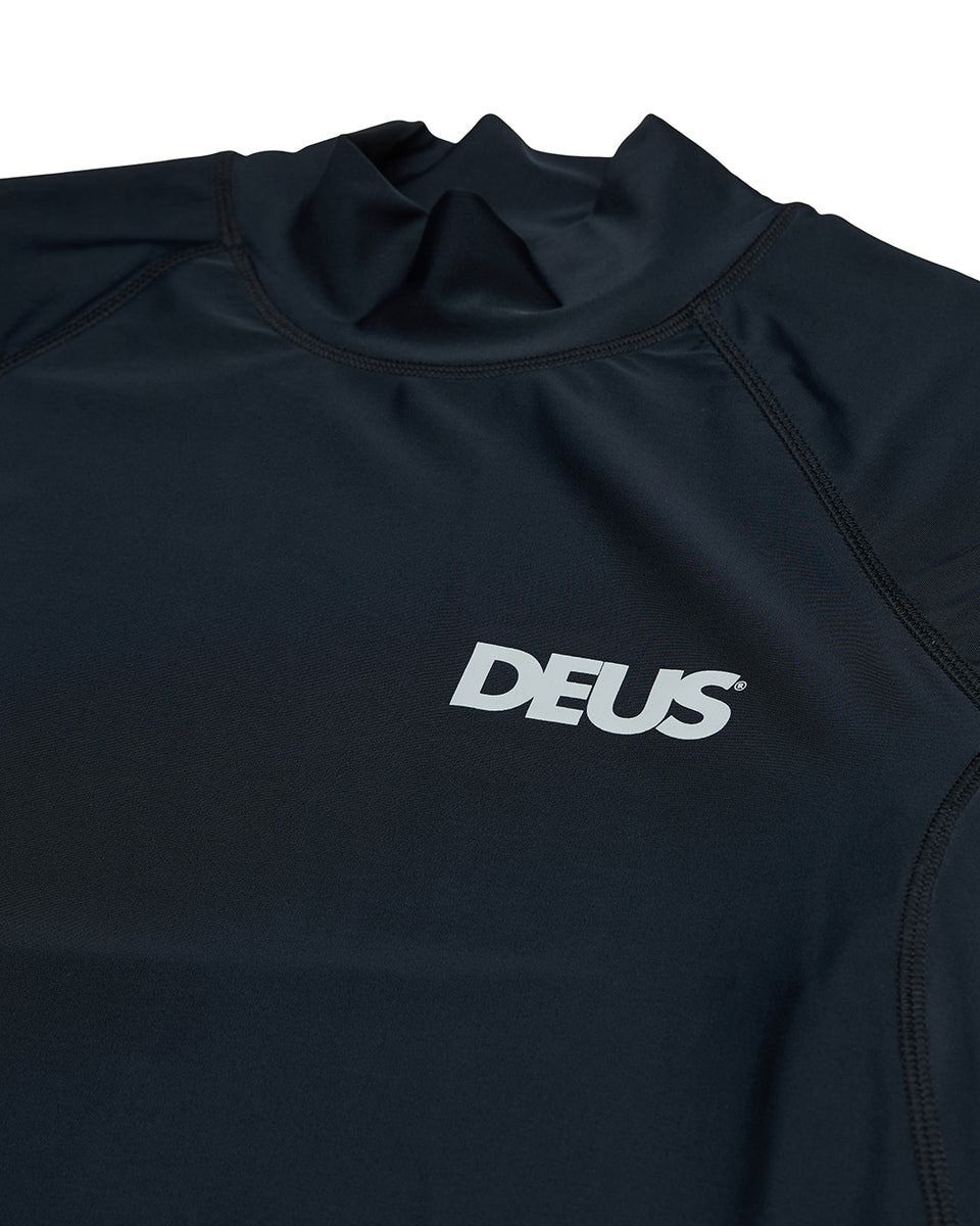 Wetsuits & Rash Vests | Deus Ex Machina | Snake Rash Top Black – Deus ...