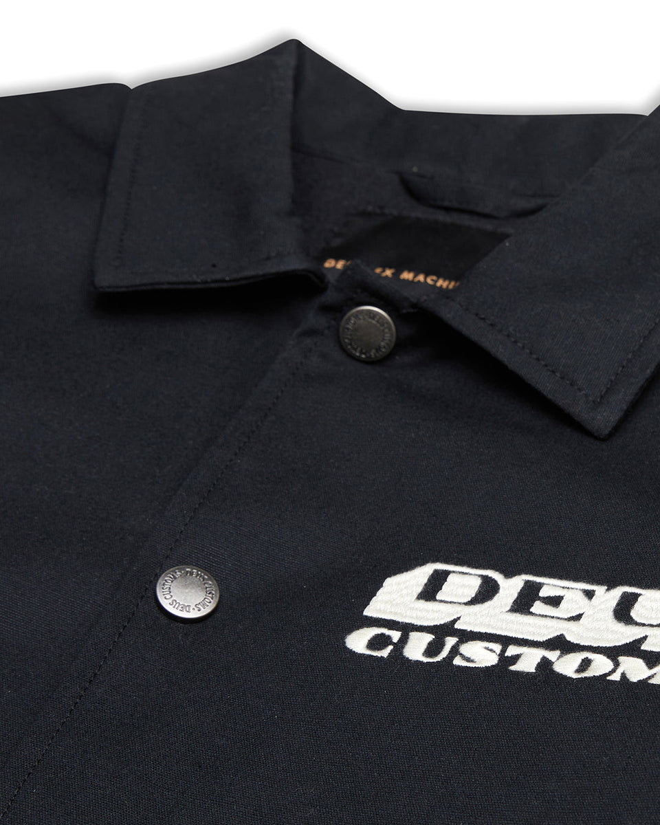 Jackets | Deus Ex Machina | Amped Coach Jacket Black – Deus Ex Machina USA