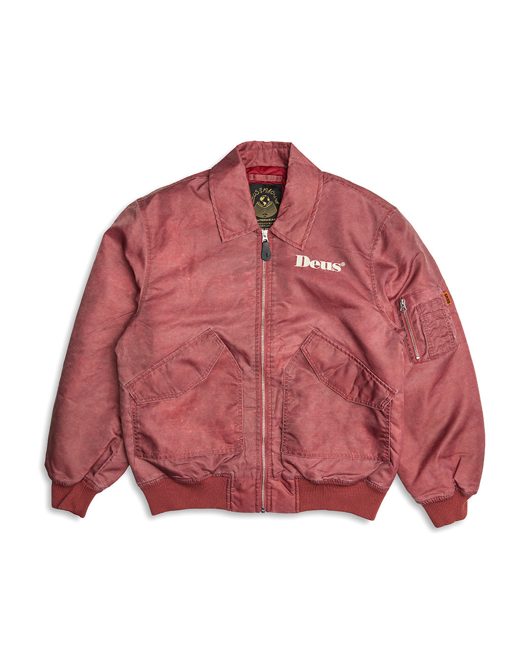 Jackets | Deus Ex Machina | Dreamhouse Flight Jacket Maroon – Deus Ex ...