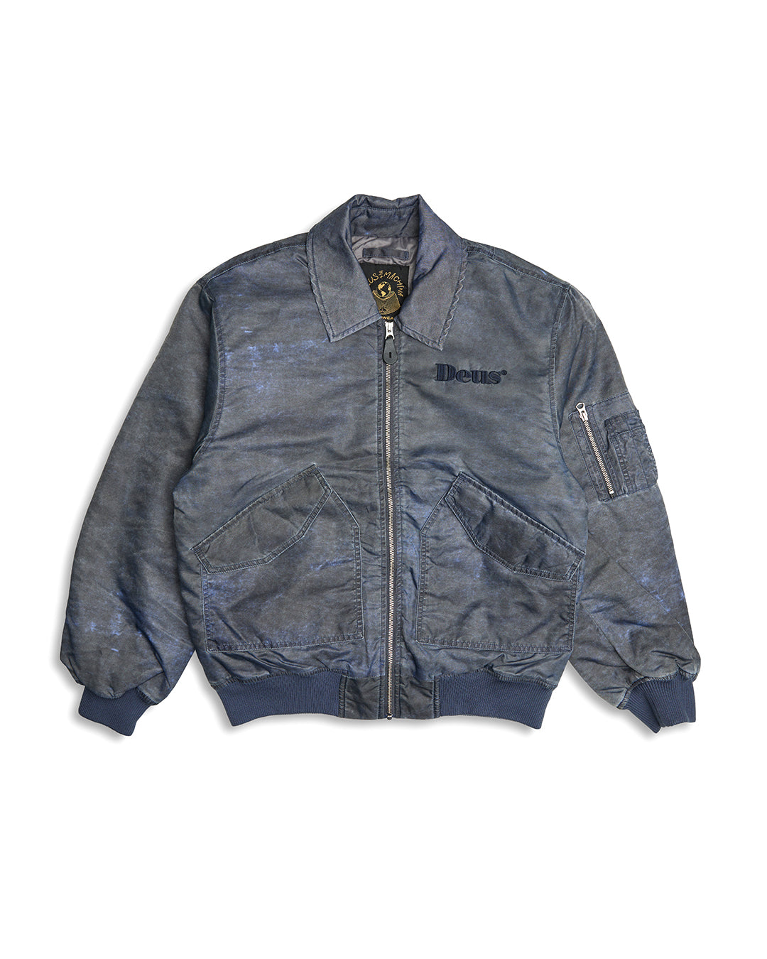 Jackets | Deus Ex Machina | Dreamhouse Flight Jacket Vintage Navy ...