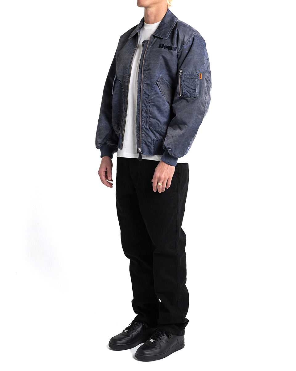 Jackets | Deus Ex Machina | Dreamhouse Flight Jacket Vintage Navy ...