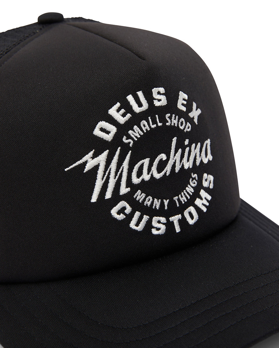 Hats | Deus Ex Machina | Amped Circle Trucker Black – Deus Ex Machina USA