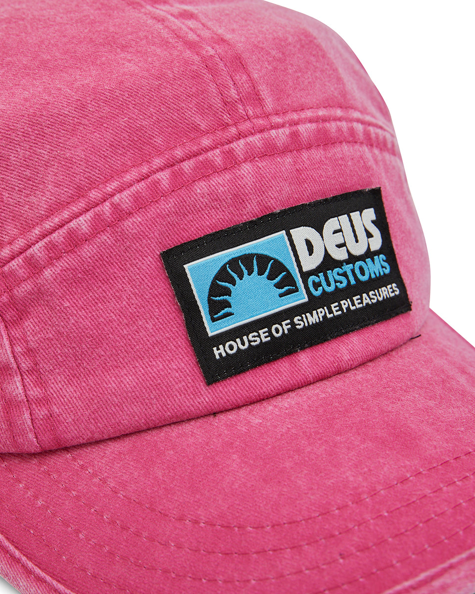 Hats | Deus Ex Machina | Leisure 5 Panel Cap Raspberry – Deus Ex ...