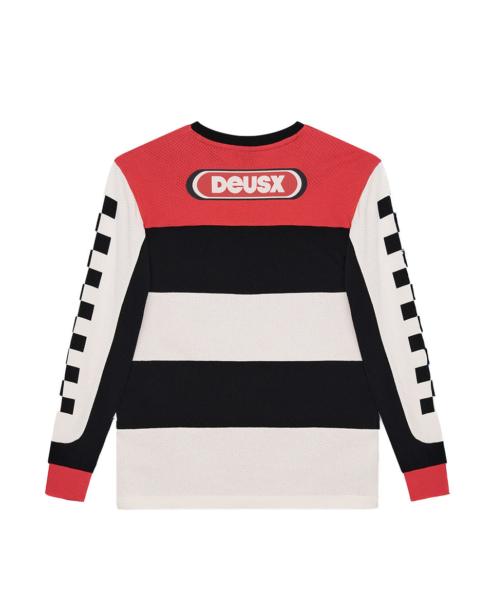 Vilander Moto Jersey - Valiant Red Combo – Deus Ex Machina USA