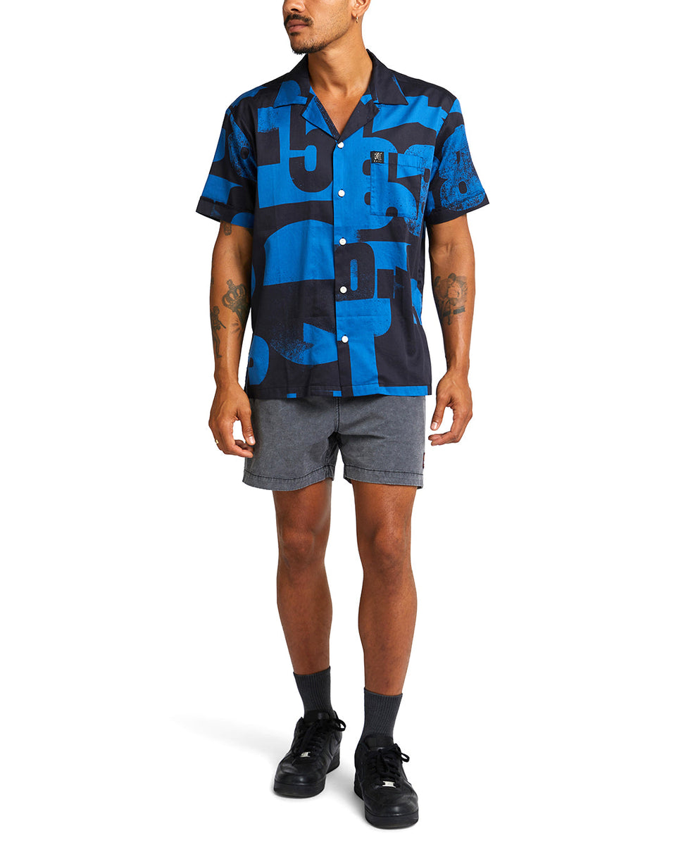 Shirts | Deus Ex Machina | Arithmetic Shirt Blue – Deus Ex Machina USA