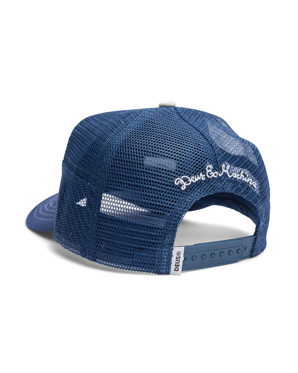 Hats | Deus Ex Machina | Hot Streaks Trucker Navy – Deus Ex Machina USA