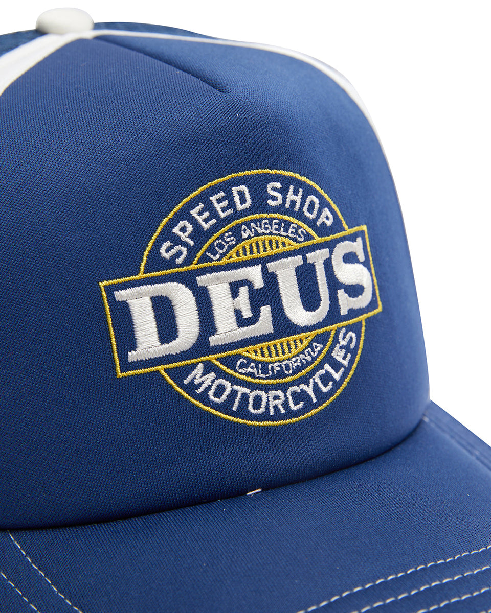 Hats | Deus Ex Machina | Hot Streaks Trucker Navy – Deus Ex Machina USA