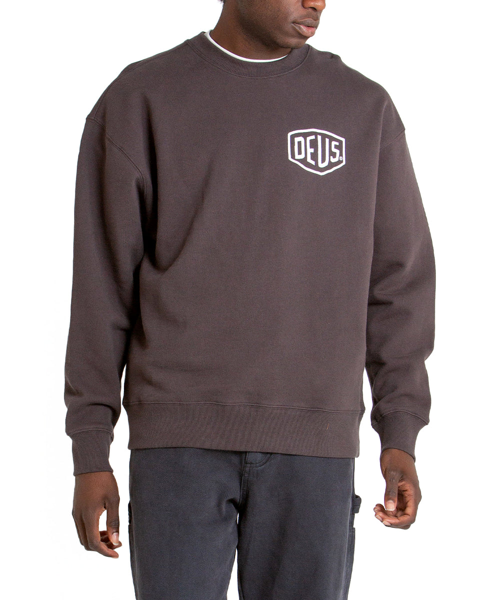 Crews | Deus Ex Machina | Oversized Venice Crew Anthracite – Deus Ex ...