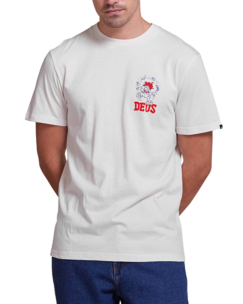 Tees | Deus Ex Machina | New Redline Tee Vintage White – Deus Ex ...
