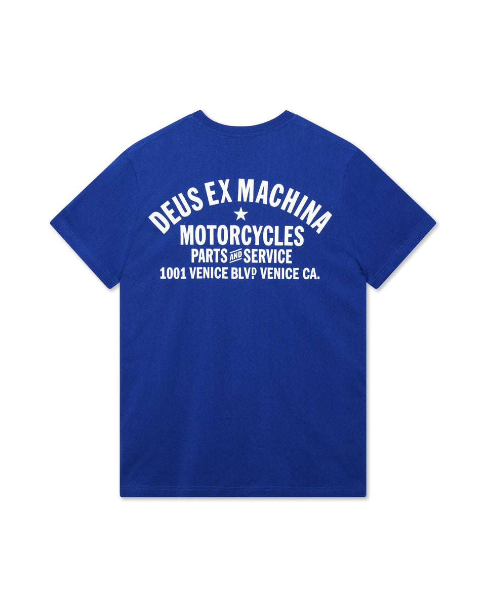 Tees | Deus Ex Machina | Venice Address - Classic Blue – Deus Ex ...