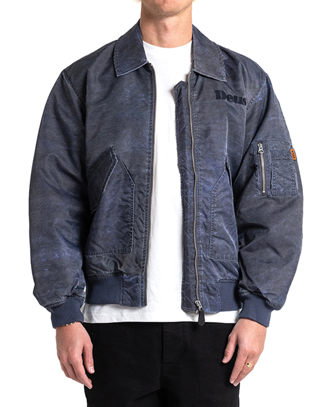 Jackets | Deus Ex Machina | Dreamhouse Flight Jacket Vintage Navy ...