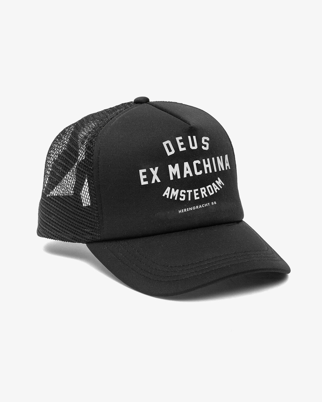 Hats | Deus Ex Machina | Amsterdam Address Trucker – Deus Ex Machina USA